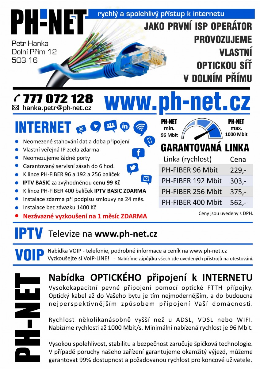 Optický internet (www.ph-net.cz)